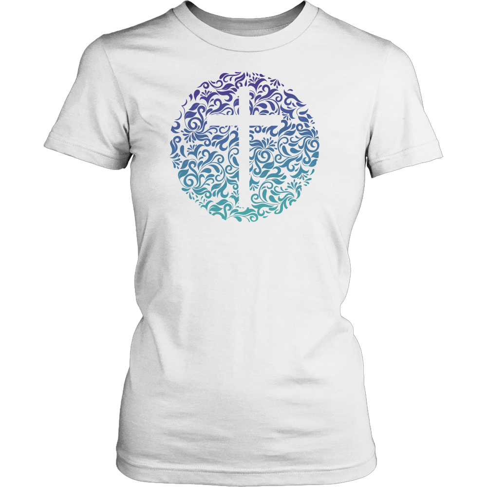 Women's Garden Cross Tee – ChristFirstShop.com